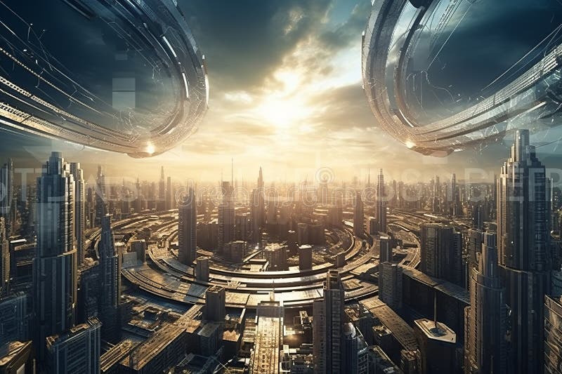 Blockchain Nodes Shape Futuristic Skyline: Hyper Realistic Photography ... Blockchain Nodes Shape Futuristic Skyline: Hyper Realistic Photography ...