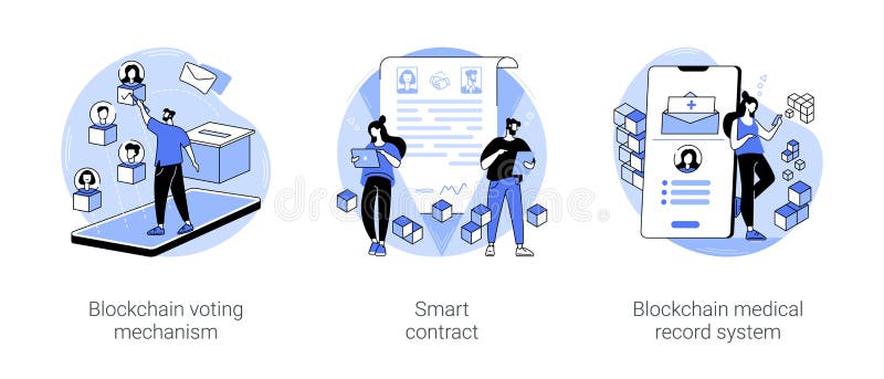 Blockchain Illustrations Stock Illustrations – 947 Blockchain ...