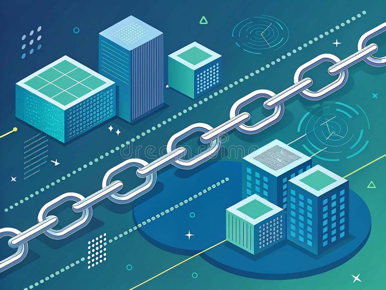 Blockchain Technology Background with Cryptocurrency and Fintech ...