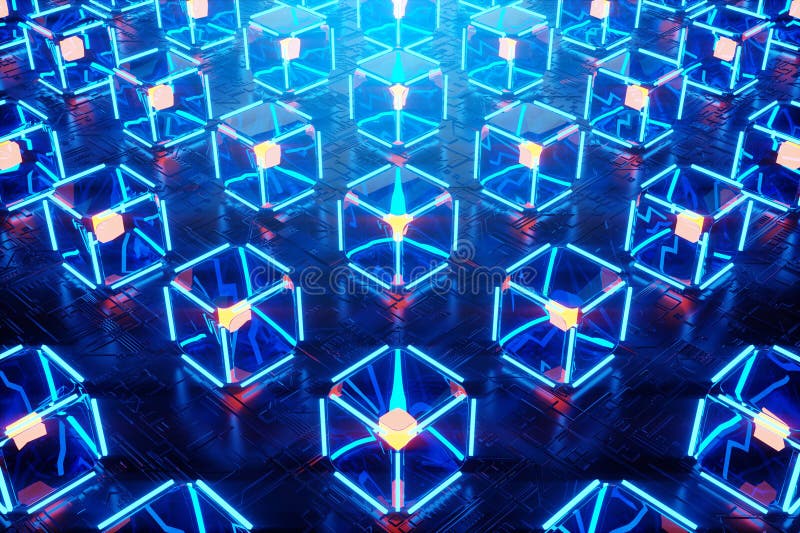 Blockchain Technology, Big Data, Neural Network Blocks, Artificial ...