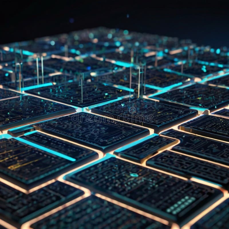 Blockchain Technology. Blocks of Information in Digital Space ...