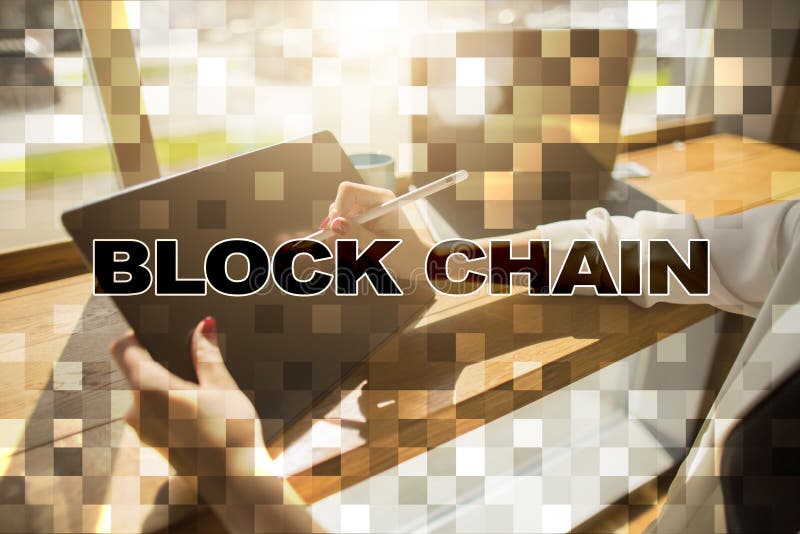 Blockchain Technology Concept. Internet Money Transfer. Cryptocurrency ...