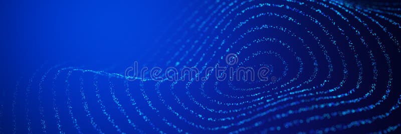 Blockchain Technology Concept, Radio Waves. Digital Background ...