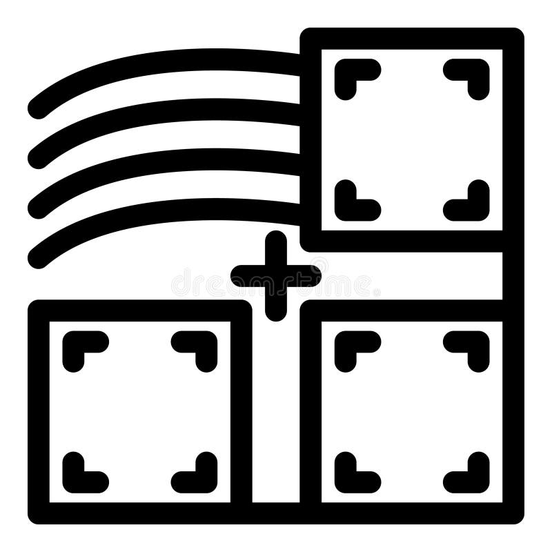 Blockchain Technology Connecting Blocks with Plus Sign Icon Stock ...