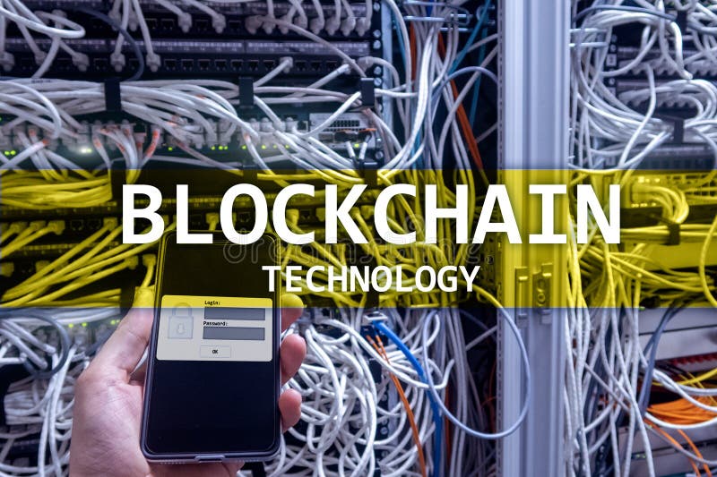Blockchain Technology, Cryptocurrency Mining. Stock Image - Image of ...