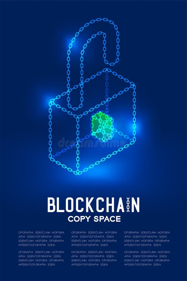 Blockchain Technology 3D Isometric Virtual, Unlock System Concept ...