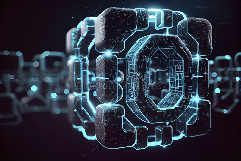 Blockchain Technology. Featuring a Futuristic and Innovative Design ...