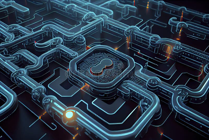 Blockchain Technology. Featuring a Futuristic and Innovative Design ...