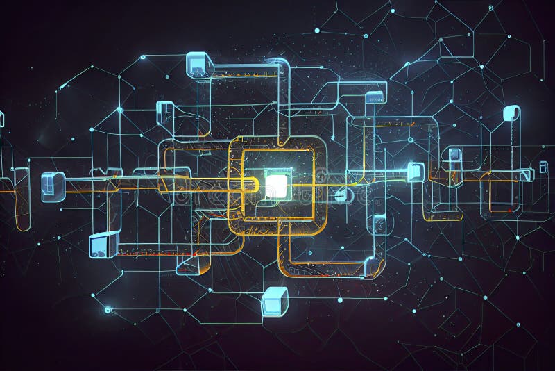 Blockchain Technology. Featuring a Futuristic and Innovative Design ...