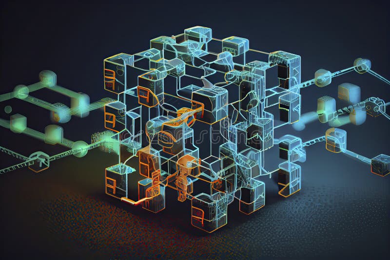 Blockchain Technology. Featuring a Futuristic and Innovative Design ...