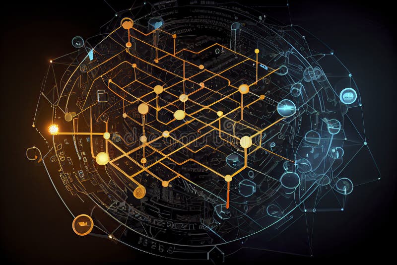 Blockchain Technology. Featuring a Futuristic and Innovative Design ...