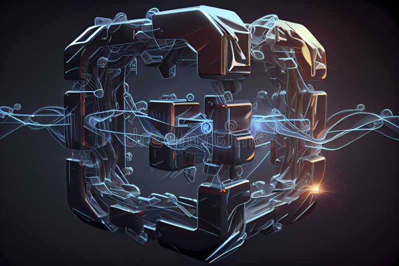 Blockchain Technology. Featuring a Futuristic and Innovative Design ...