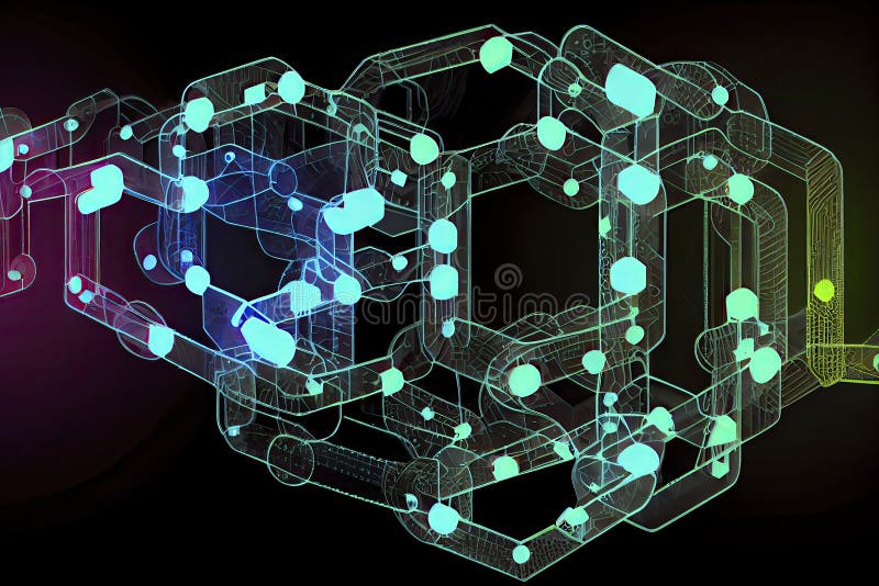 Blockchain Technology. Featuring a Futuristic and Innovative Design ...