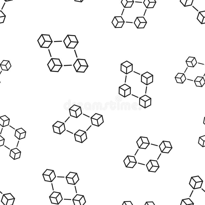 Seamless Cryptography Pattern. Vector Black and White Background Stock ...