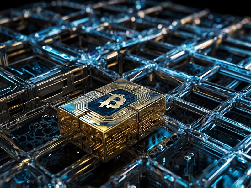 Blockchain Technology Outside of Cryptocurrencies Stock Illustration ...