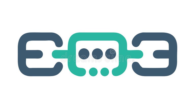 Blockchain Technology or Secure Data Link Icon, Vector Design ...