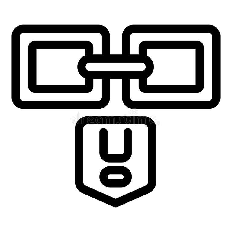 Blockchain Technology Showing Secure Connection with Shield Icon Stock ...