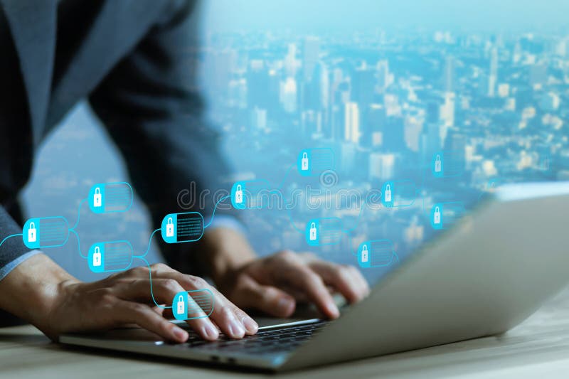 Blockchain Technology System Payments and Transactions To Secure Business Networks, Ledger Data ...