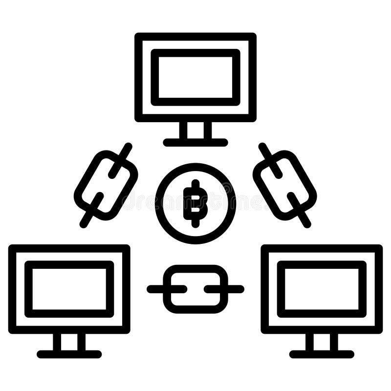 Blockchain stock vector. Illustration of drawing, font - 359523251