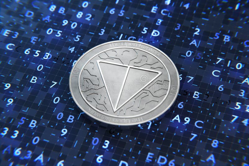 Blockchain TON. the Open Network TON on a Network Background ...