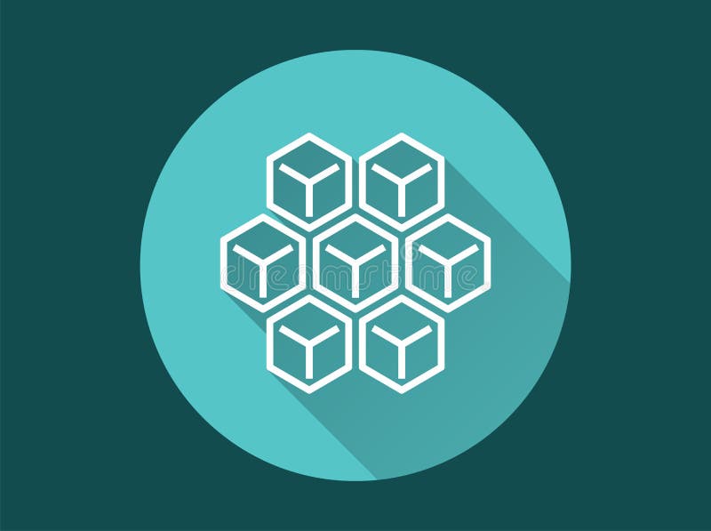 Blockchain - Vector Icon for Graphic and Web Design Stock Illustration ...