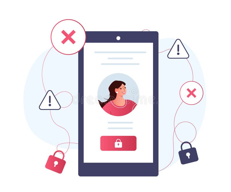 Blocked account concept stock vector. Illustration of crime - 267531763