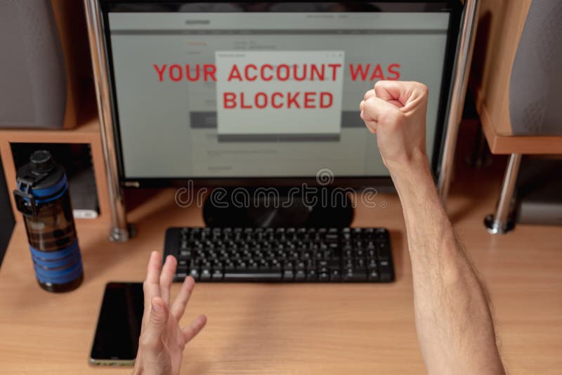 Blocked Internet access stock image. Image of connection - 34950901