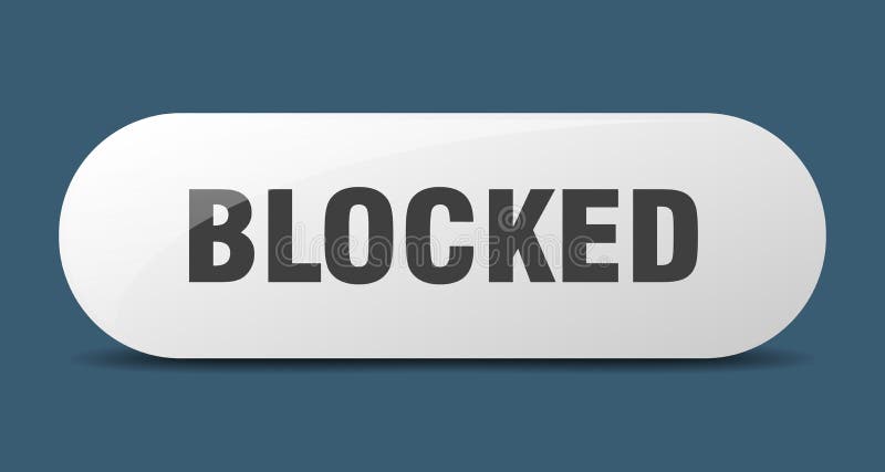 Blocked Button. Blocked Sign. Key. Push Button Stock Vector ...