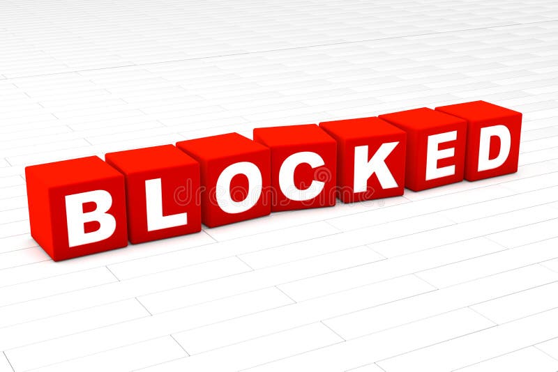 Blocked Denied Forbidden Sign Phone Restricted Telephone Icon Stock ...