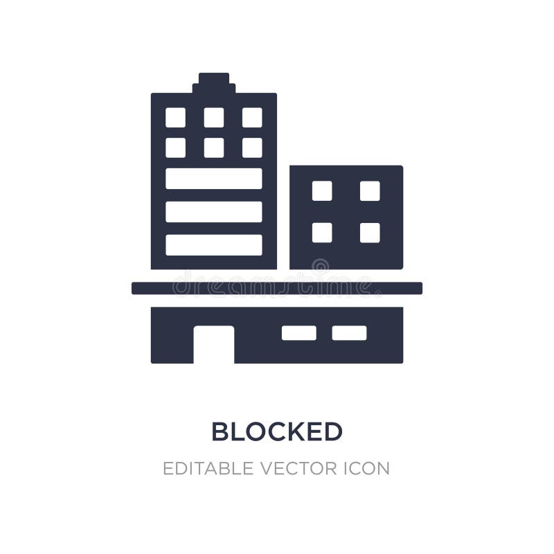 Blocked Icon on White Background. Simple Element Illustration from ...