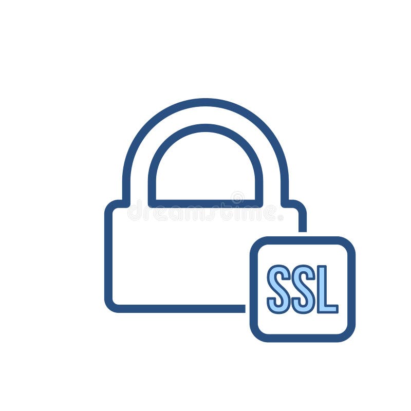 Blocked Lock Office Ssl Icon Stock Vector - Illustration of blocked ...