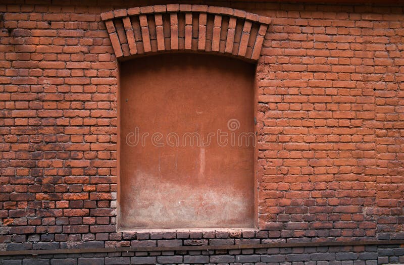Blocked Old Window, Brick Wall. Stock Photo - Image of brickwork ...