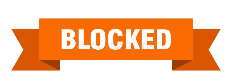 Blocked ribbon. stock vector. Illustration of template - 191263103