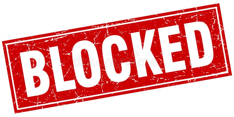 Blocked Stamp. Blocked Square Grunge Sign Stock Vector - Illustration ... Blocked Stamp. Blocked Square Grunge Sign Stock Vector - Illustration ...