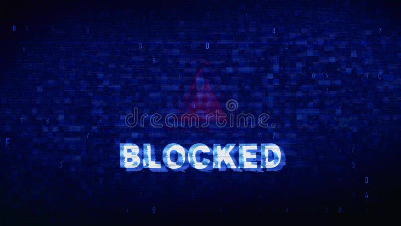 Blocked Text Digital Noise Twitch Glitch Distortion Effect Error ...