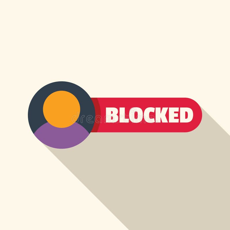 Blocked User Account is Not Allowed To Access System Stock Vector ...