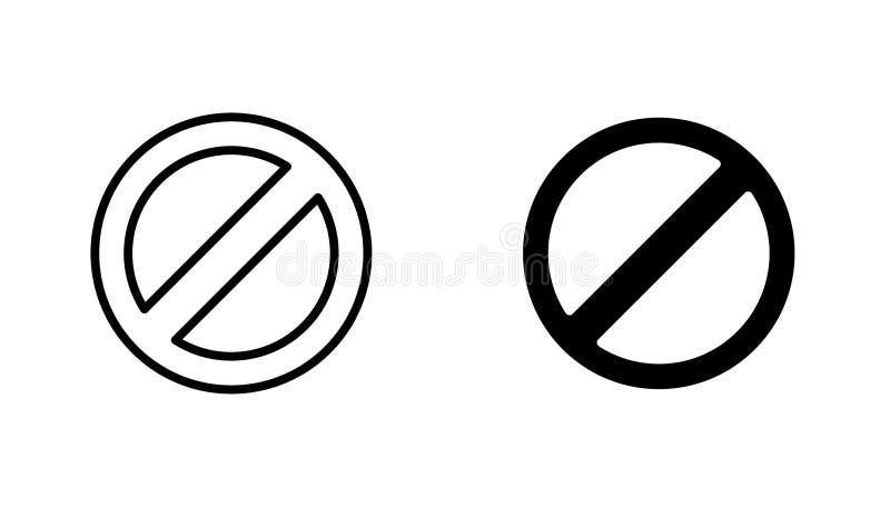 Blocked vecor icon set stock vector. Illustration of business - 340577812