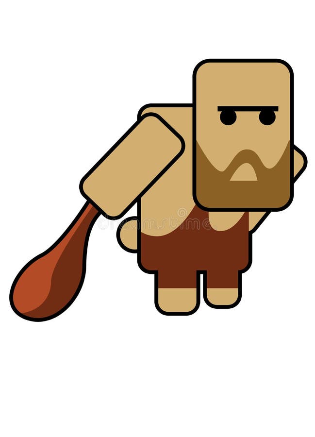 Blockhead Caveman Stock Illustrations – 1 Blockhead Caveman Stock ...