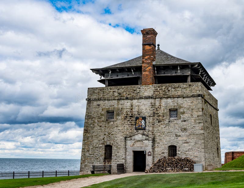 Blockhouse at Old Fort Niagara in New York Stock Image - Image of ...