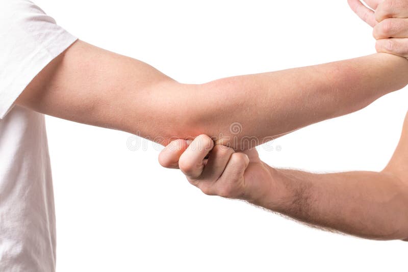 Blocking arms. stock image. Image of assault, wrestling - 60192173