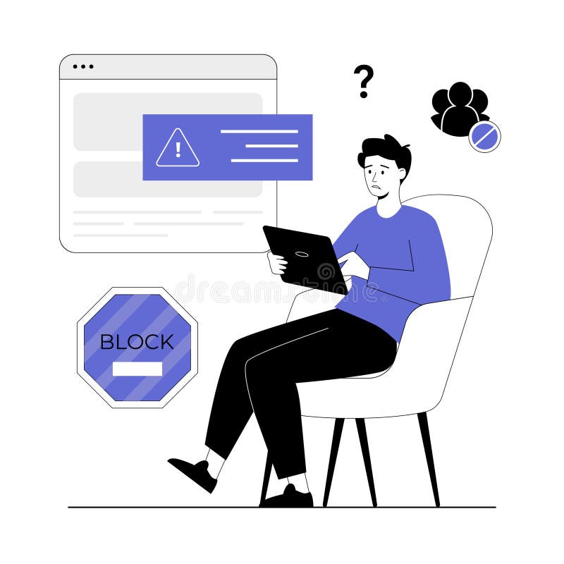 Blocking, Banned User Account on Social Media. Error, Access is Denied ...