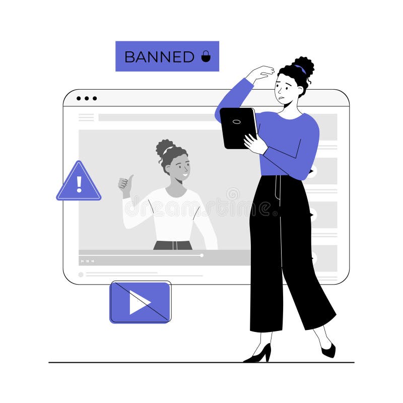 Blocking, Banned User Account on Social Media. Error, Access is Denied ...