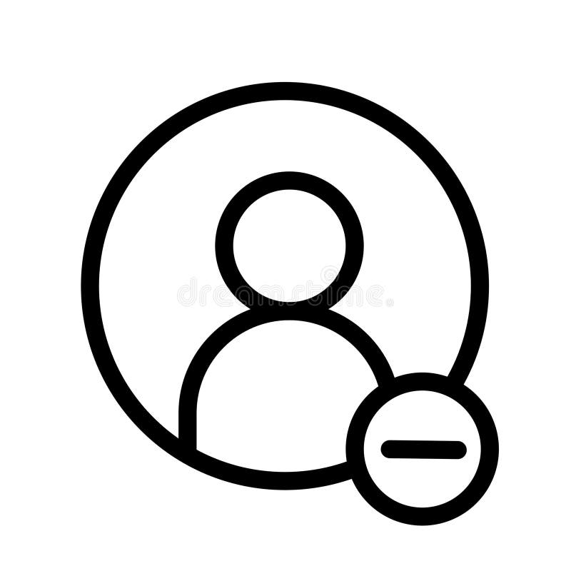 Blocking use - vector icon stock vector. Illustration of username ...