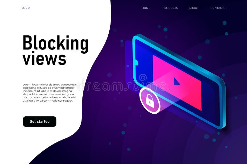 Blocking Views on Video, Banned Media Contect, Landing Page Template ...