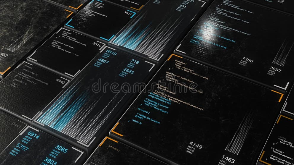 Blocks of Abstract Program Code are Written and Moved in the Virtual Space of Moving Panels ...