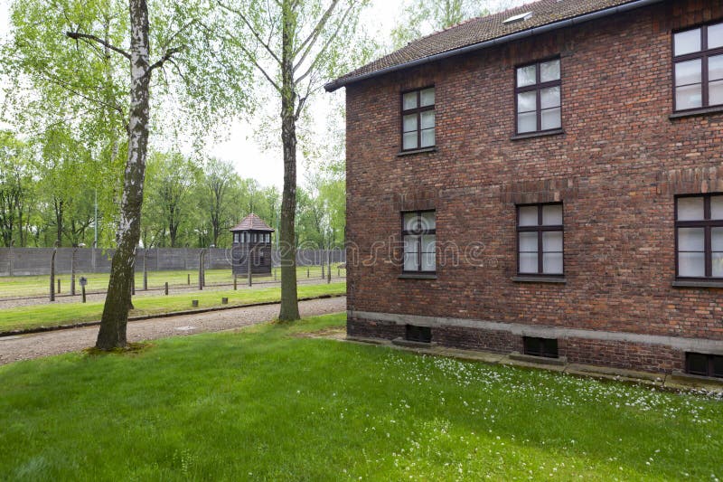 Blocks from Auschwitz Concentration Camp Complex Editorial Image ...