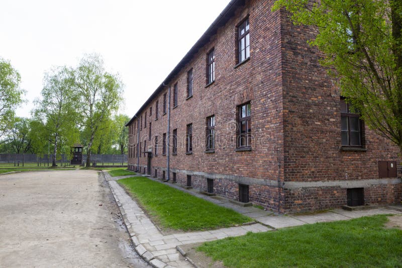 Blocks from Auschwitz Concentration Camp Complex Editorial Stock Image ...