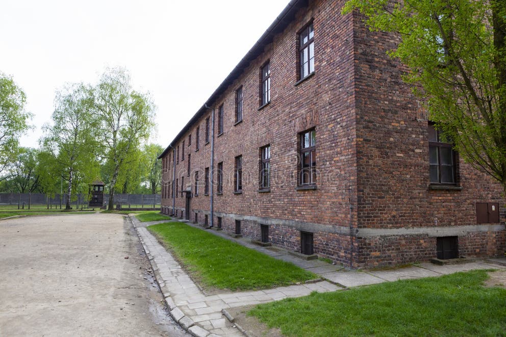 Blocks from Auschwitz Concentration Camp Complex Editorial Stock Image ...