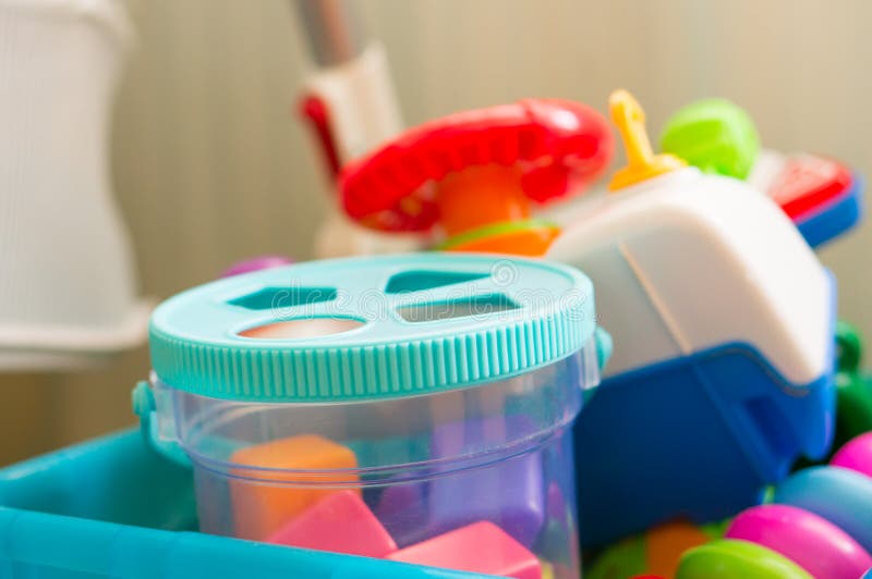 Blocks bucket stock image. Image of blocks, object, plastic - 49957161