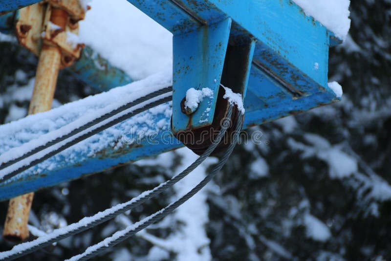 Blocks and Cables of the Funicular Stock Photo - Image of cable ...